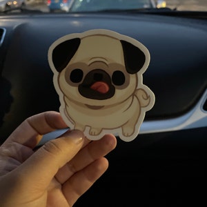 Vinyl Sticker Pug - Etsy