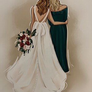 Mother of the Bride Illustration/ Mother of the Groom - Etsy