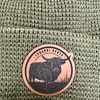 Custom Leather Patch Knit Beanie Design Your Own Personalized Beanie ...
