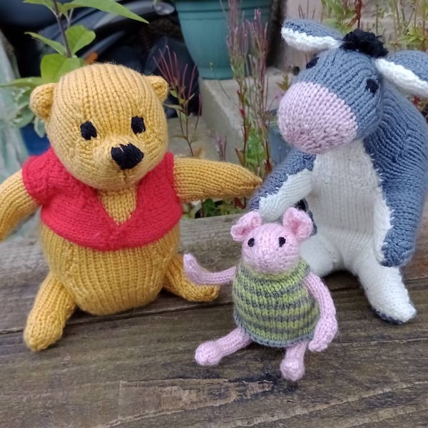POOH BEAR DOLL - English Knitting Pattern - Etsy UK