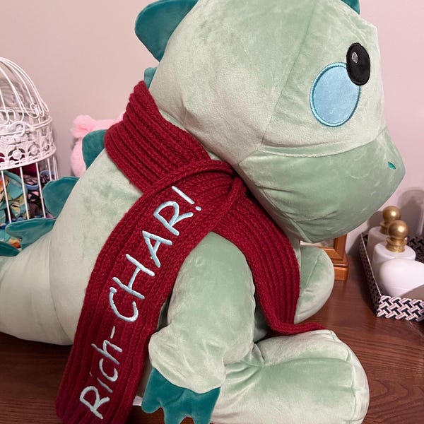 Custom Knitted Kids Winter Scarf, Handmade Kid Name Scarf, Gift for Kid ...