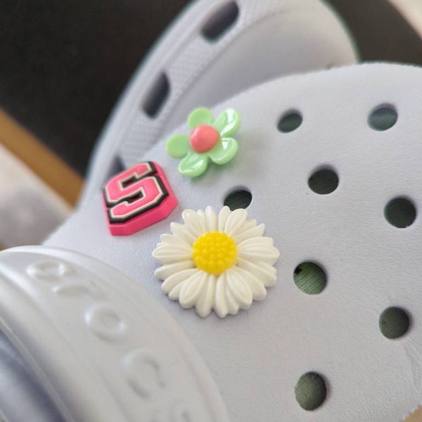 SHOE CHARM Accessory, Daisy Flower Shoe Charms, Custom Shoe Pins, Retro ...