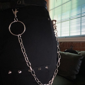 Wallet Chain With O-ring Belt Chain 90's Trouser Chain | Etsy