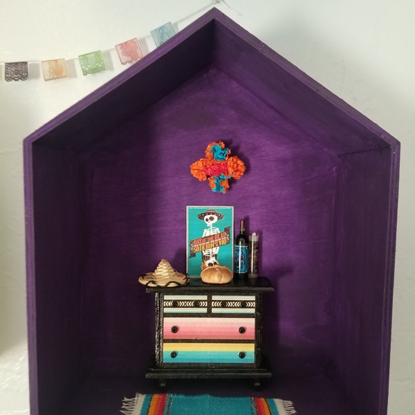 Miniature Treasure Maps and Compass With Leather Pouch Set Red 1:12 ...