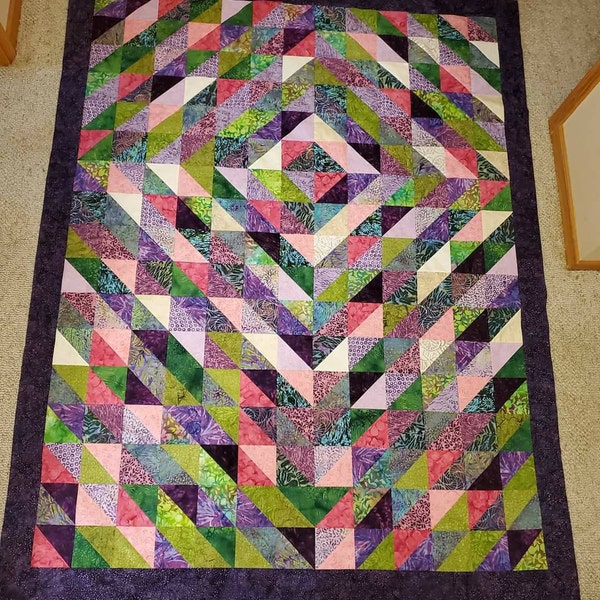 Quilt Pattern (digital Download PDF) of FACETED Quilt by Robin Pickens ...