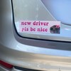 New Driver Pls Be Nice | Bumper Sticker AND Magnet | Funny Meme Sticker ...
