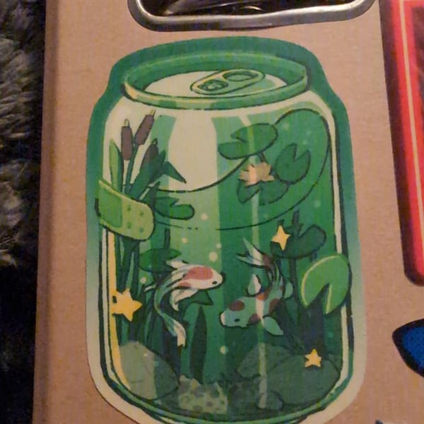 Cute Sticker Holographic | Pond Aesthetic Sticker Sticker Kawaii ...