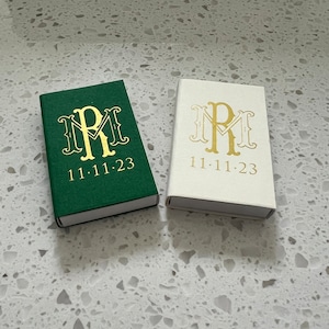Personalized Wedding Matches Monogram Matchbox, Custom Matchbox ...