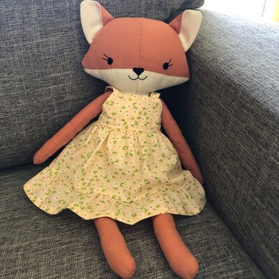 Fox Sewing Pattern PDF Make a Fox or Wolf Woodland Animal - Etsy