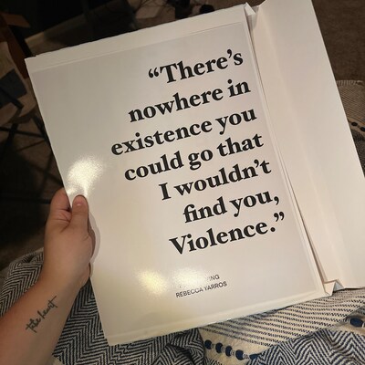 Custom Book Quote Poster Printable Bookish Word Art Gifts - Etsy