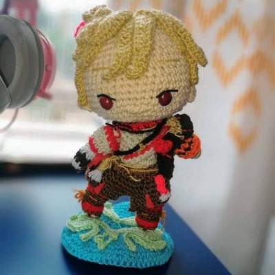 Crochet PDF Pattern: zhongli Chibi Amigurumi - Etsy