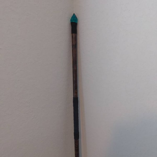Teal Magic Staff of Conjuration Hand Made in USA Renaissance Faire ...