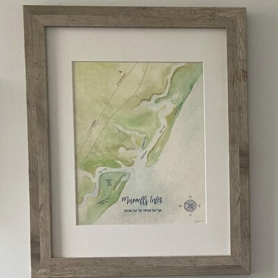 Cape Cod Watercolor Map - Etsy
