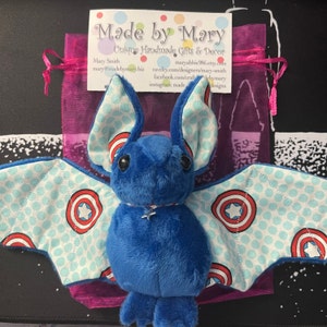 Magical Mascots Blue Bat Plush Stuffed Animal Softie | Etsy