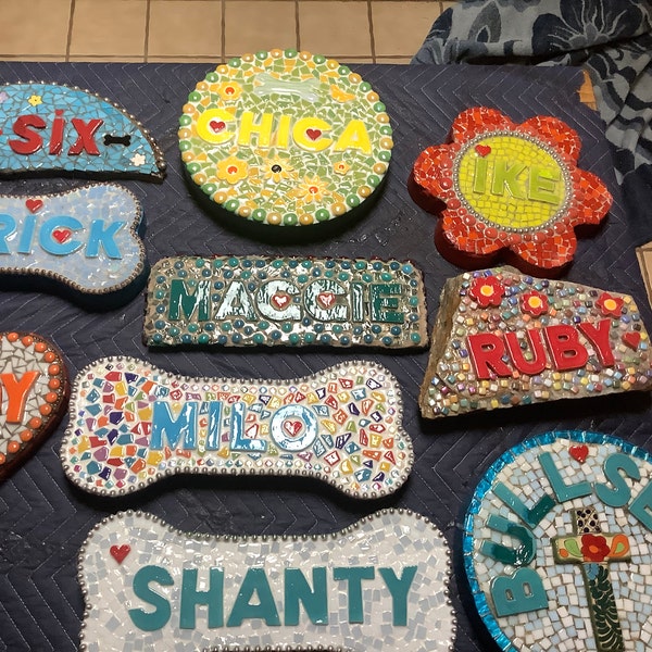 Bright Colorful Glazed Ceramic Letter Tiles 2 1/4" for Mosaics - Etsy