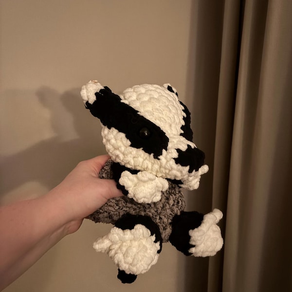Burt the Badger Snuggler Crochet Pattern PDF ONLY - Etsy