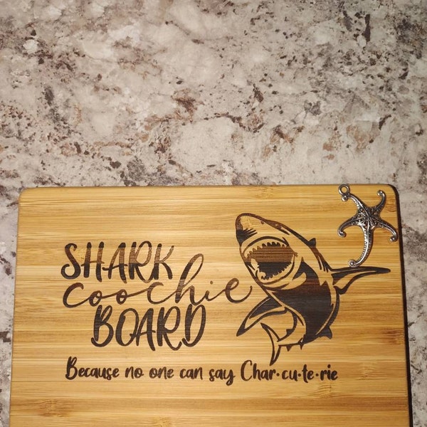 Shark Coochie Board / Kitchen Sign / Mini Cutting Board / Shark Board ...