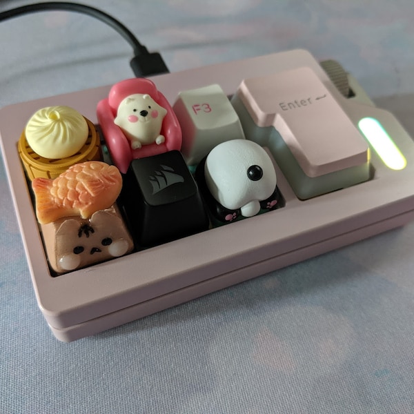 Cute Acrylic Keychain Acrylic Charm Bunny Keychain Bows and Ribbons ...