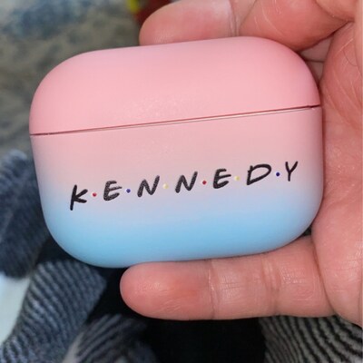 Custom Name Ombré Friends AirPod Case Personalized Name Initials ...