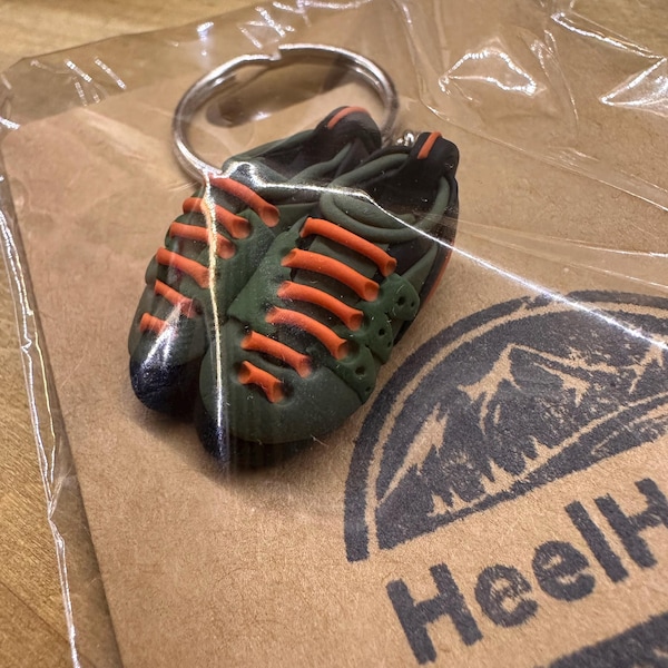 Custom Handmade Rock Climbing Shoe Keychain Personalized Climbing Gift ...
