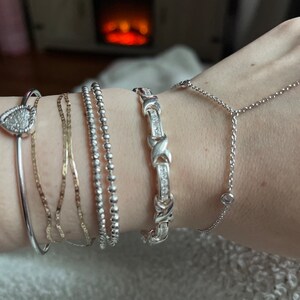 Vintage 925 Silver Greek Key Meander Bracelet silver Bracelet / Silver ...