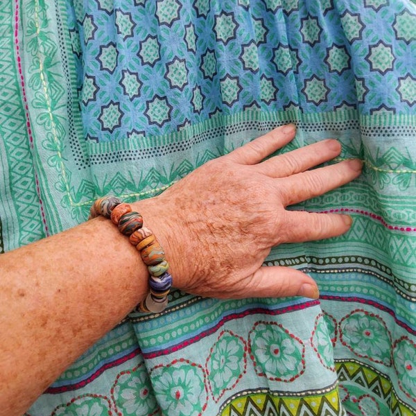 The Importance of Individuality Double Bracelet Pearl, Peruvian Opal ...