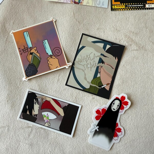 Holographic Sit Boy Sticker | Holographic Sticker | Anime Sticker ...