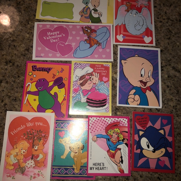 90s Valentine Card Pack - THE ORIGINAL 1990s Valentine Assortment! - Etsy