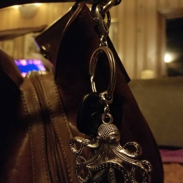 Octopus Key Chain | Octopus Key Ring | Octopus Purse Charm | Stocking ...