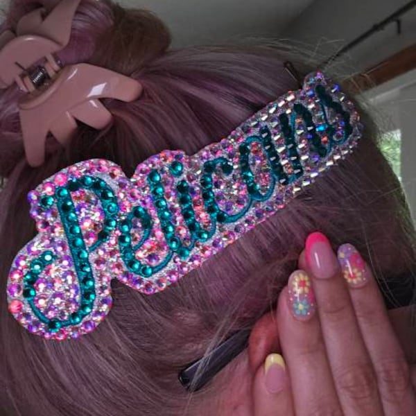 CUSTOM MADE Triple Swoop Baton Twirling or Ice Skating Hair Piece - Etsy