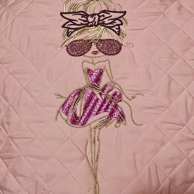 Woman Embroidery Design, 3 Sizes, Instant Download - Etsy