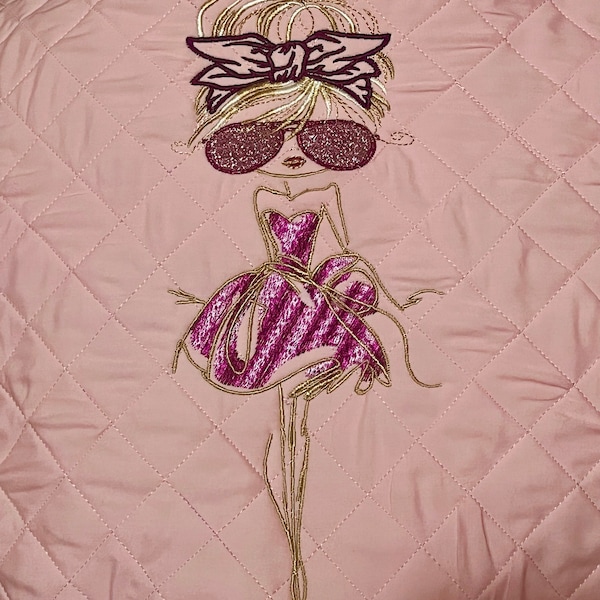 Woman Embroidery Design, 3 Sizes, Instant Download - Etsy