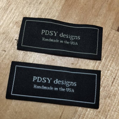 100 Tagless Labels, Iron on Printed Labels, Custom Heat Transfer Label ...