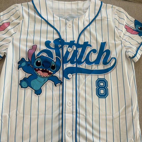Custom Disney Lilo and Stitch Stitch Baseball Jersey, Gift for Kids ...