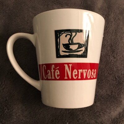 Cafe Nervosa Latte Mug Cafe Nervosa Frasier Coffee Cup Frasier Mug ...