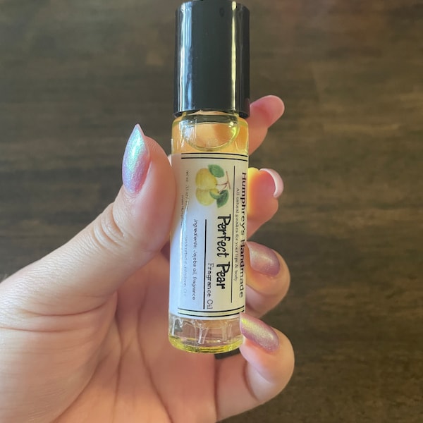 PERFECT PEAR Roll on Perfume, Pear Fragrance Cologne, BPA Free Glass ...