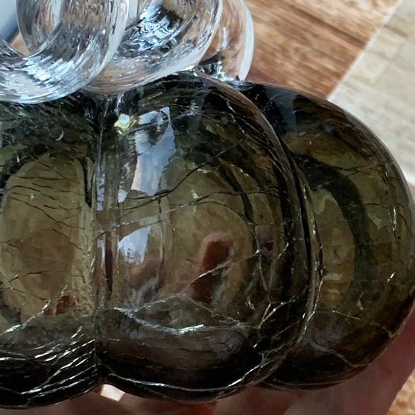 Blue Transparent Conch Shell Art Glass Sculptures Home Decor Ocean ...