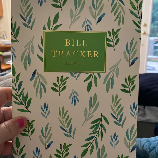Bill Tracker Journal, Personal Planner, Budget Book, Gift for Him ...