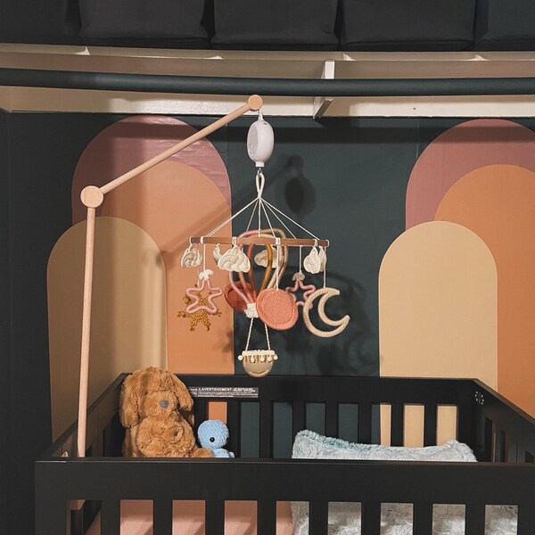 Baby Crib Mobile Hanger Set, Baby Mobile Crib Holder for Nursery, Baby ...