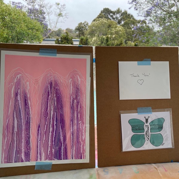 Nature-inspired Greeting Card | Abstract Watercolor Painting on a Blank ...