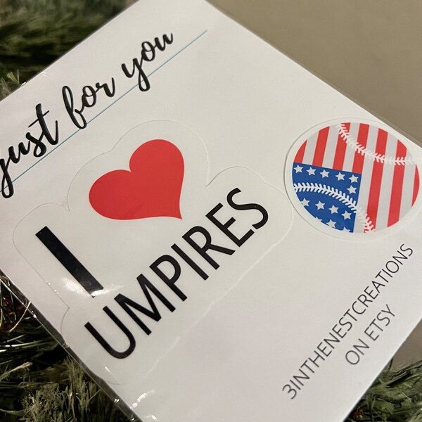 I Love Umpires Sticker, Catcher's Mask, Helmet Sticker, Umpire Sticker ...