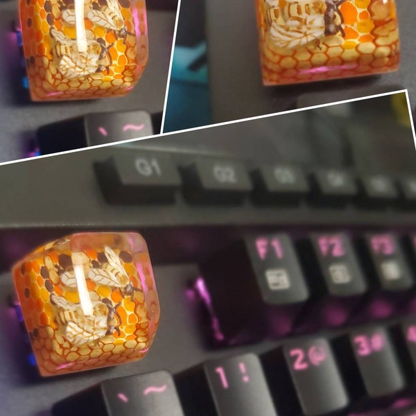 Keycaps Bee Artisan, Custom Artisan Keycaps, Keycaps Anime Cute, Keycap ...