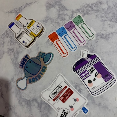 Transparent Blood Culture Bottles Vinyl Sticker, Phlebotomy ...