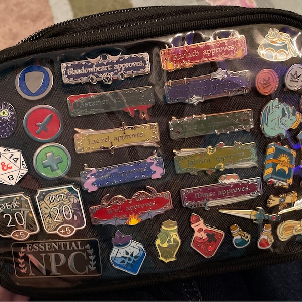 Pin Belt Bag - Ita Bag, Pin Display Bag, Clear Pocket Display Bag, Pin ...