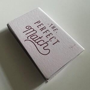 The Perfect Match Customized Match Boxes Retro Style Wedding Favor ...