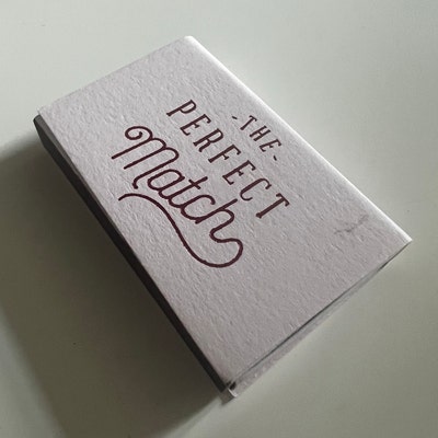The Perfect Match Customized Match Boxes Retro Style Wedding Favor ...