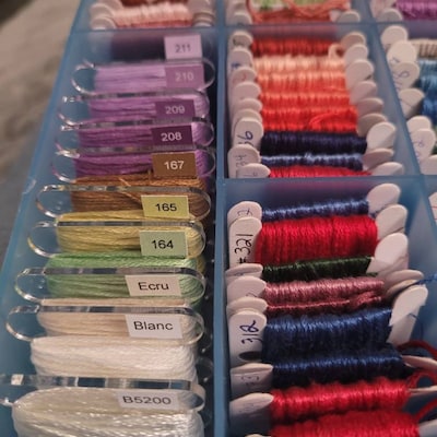 PDF Printable Coloured Bobbin Stickers or Labels for Cross Stitch ...