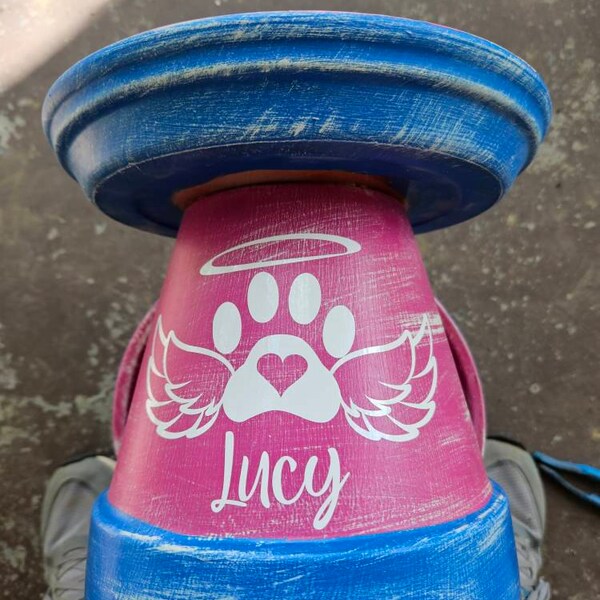 Dog Angel Car Decal - Rainbow Bridge Decal - Dog Memorial Decal ...