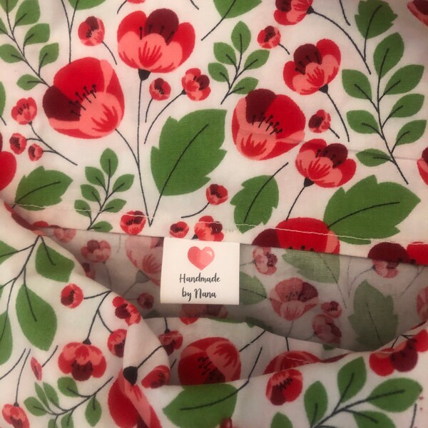 Custom White Fabric Clothing Labels Product Tags Handmade Items ...