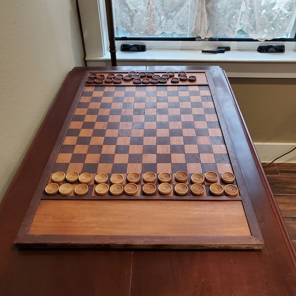 Qty 24 - 1.25" Wood Stacking Checkers Finished in Clear and Walnut, 12 ...
